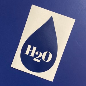 Water Decal - H2o Decal - Vinyl Decal - Water Sticker - Water Drop ...