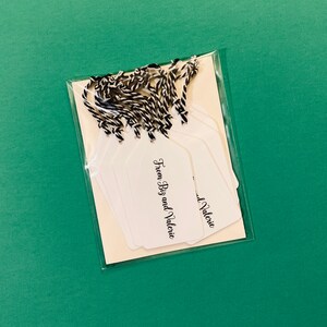 Custom Gift Tags With Thread Personalized Gift Tags | Etsy