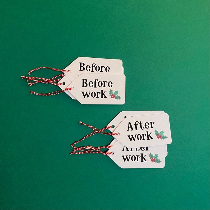 Custom Holiday Gift Tags With Thread Personalized Gift Tags - Etsy