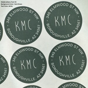 Custom Return Address Stickers - Pick Your Color - Sticker - Envelope ...