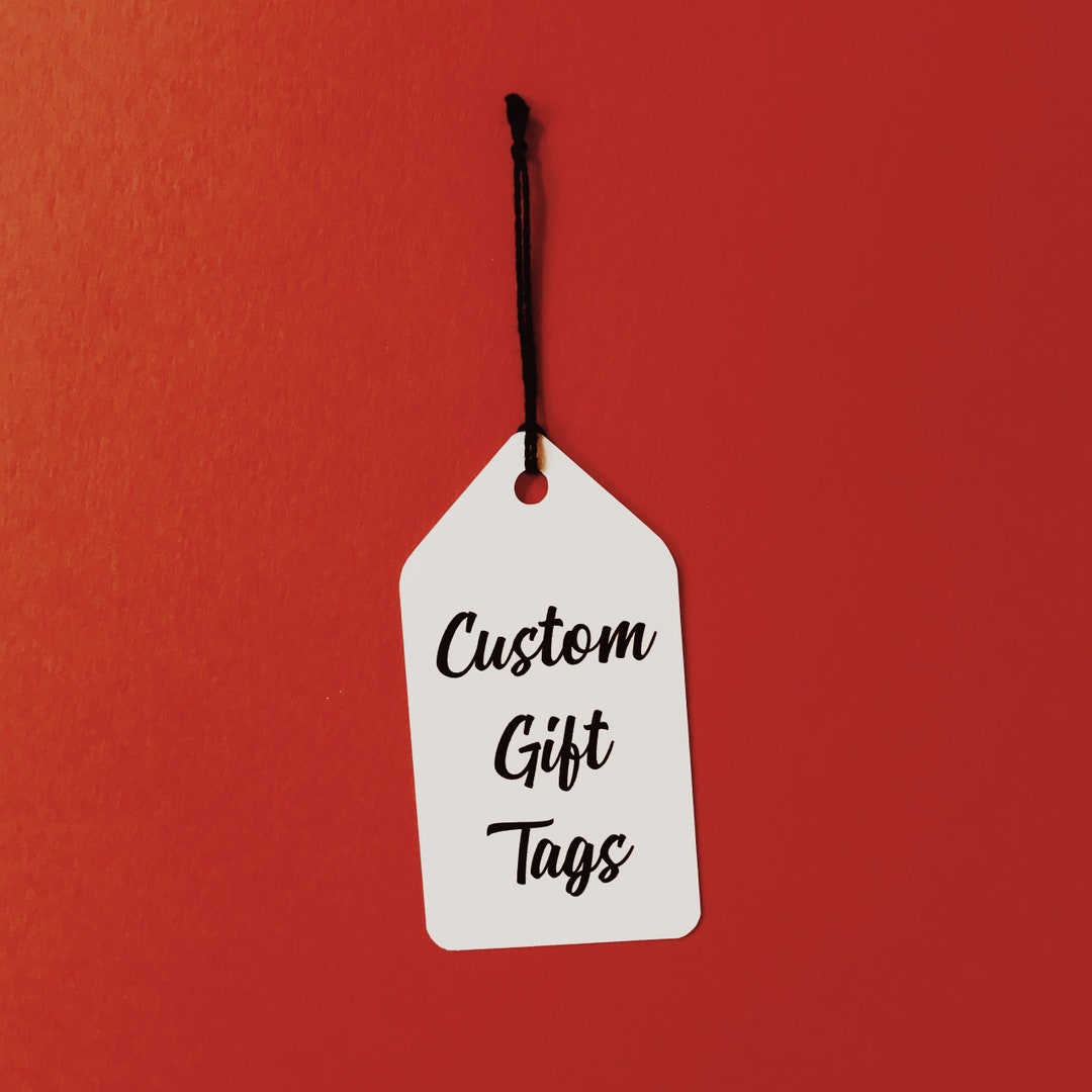 Custom Gift Tags With Thread Personalized Gift Tags - Etsy