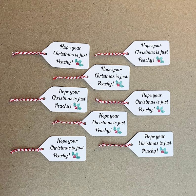 Custom Holiday Gift Tags With Thread Personalized Gift Tags - Etsy