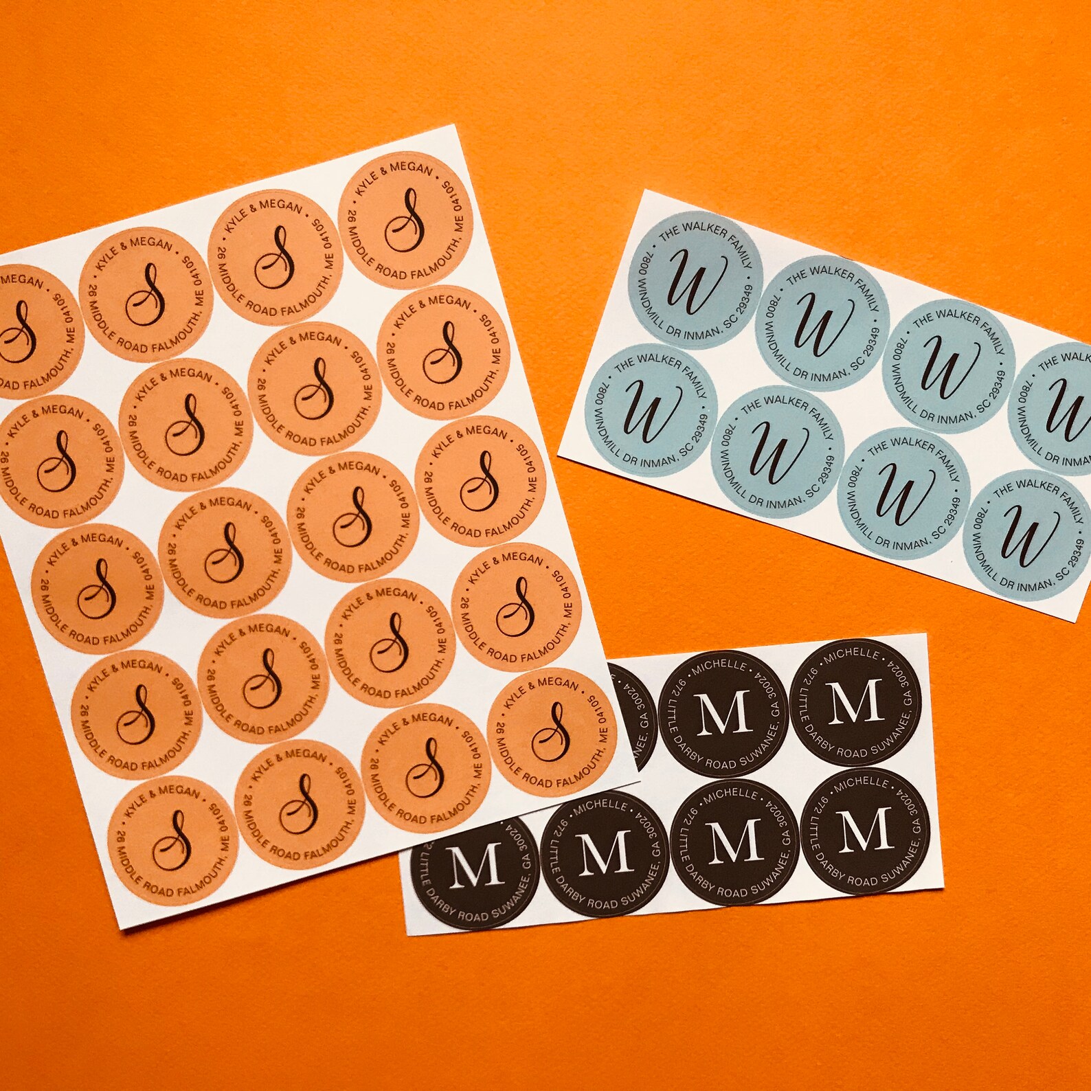 Custom Return Address Stickers Pick Your Color Sticker Etsy