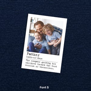 Dad Definition Card - Personalized Father's Card - Custom Birthday Card ...