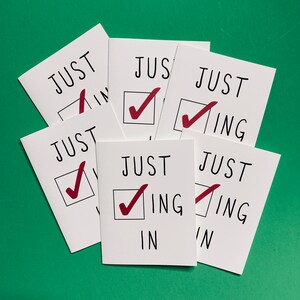 Just Checking in Card - Greeting Card - Missing You Card - Friend Card ...