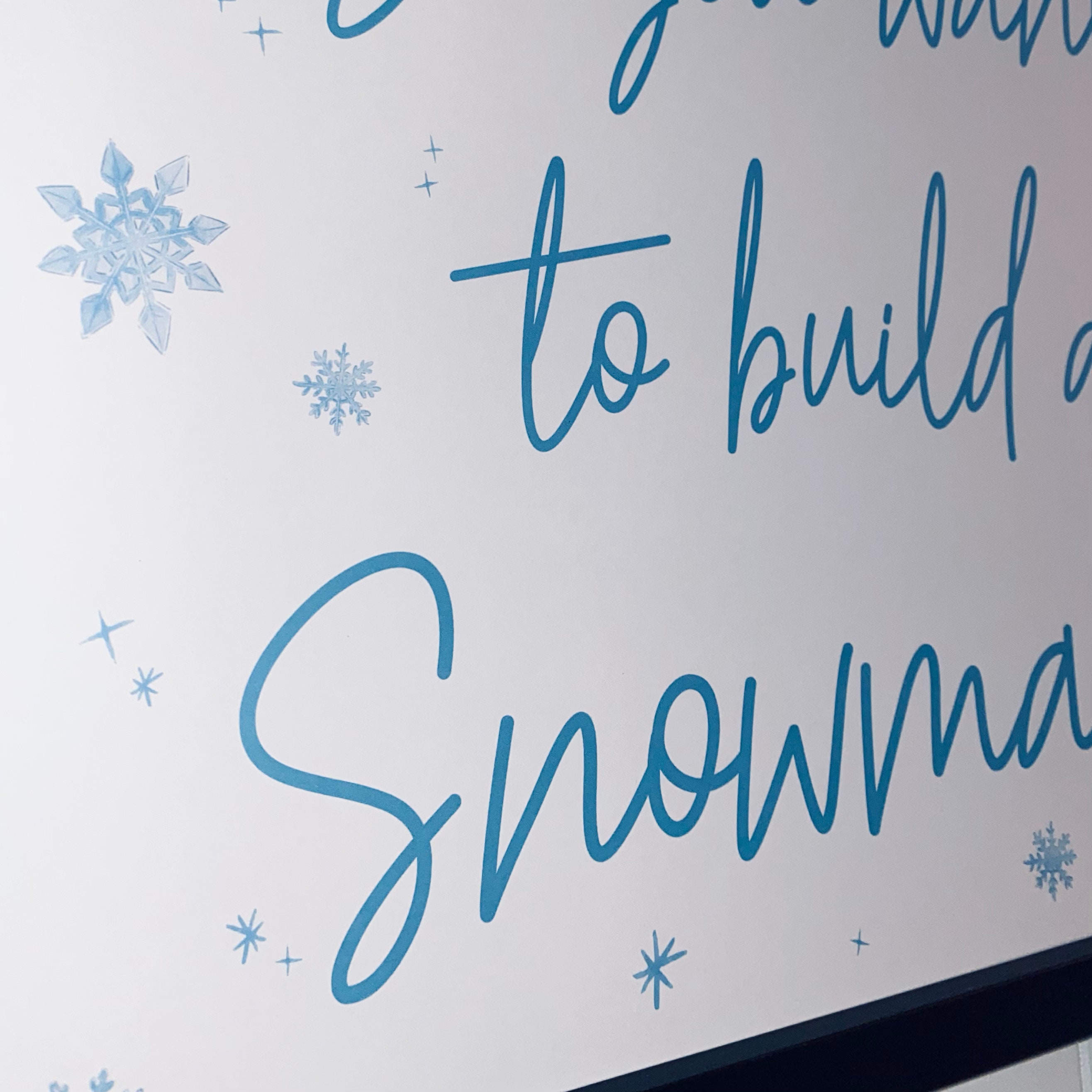 Do You Want to Build a Snowman? Sign - Holiday Wall Decor - Print at ...
