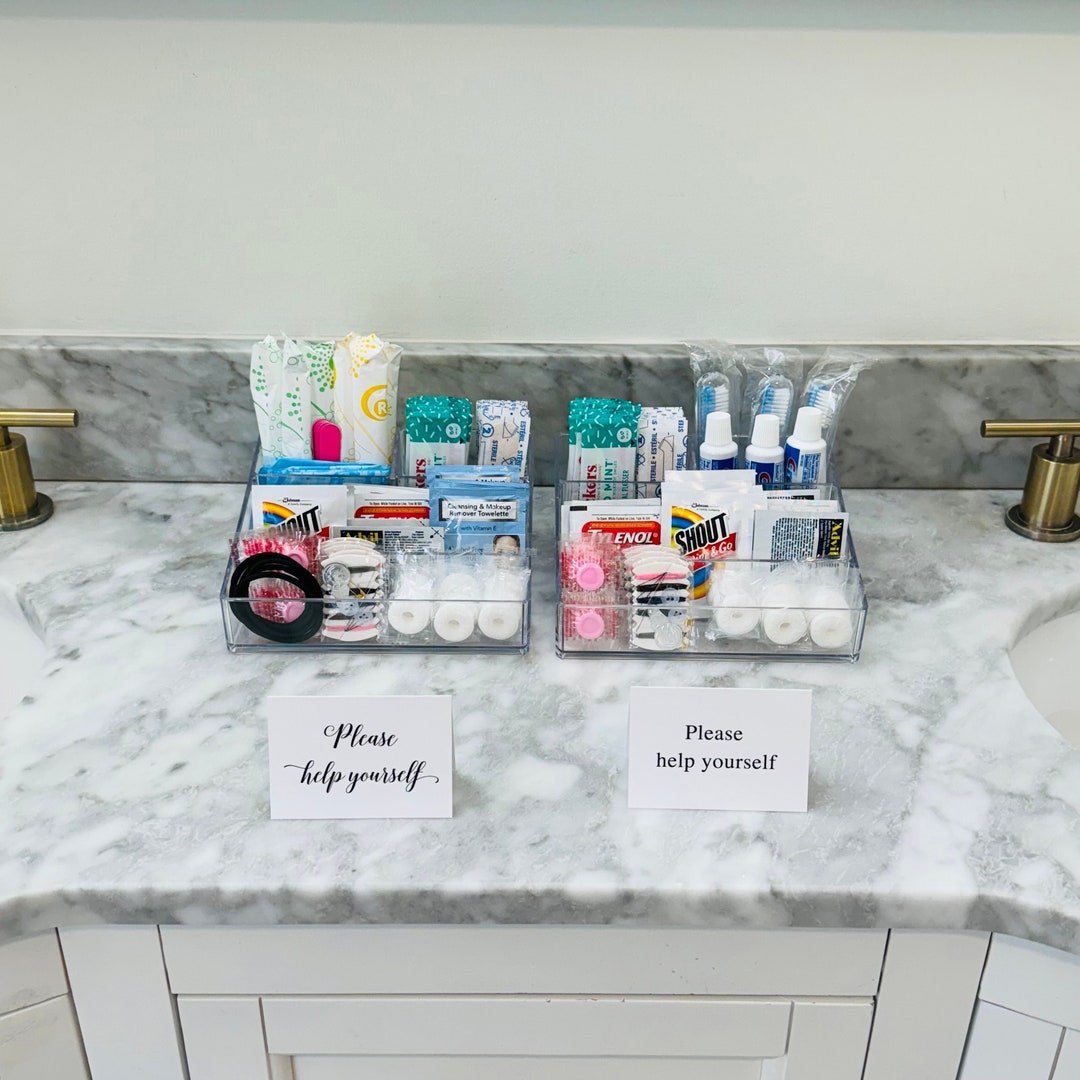Wedding Bathroom Trays - Deluxe His and Hers Wedding Bathroom Trays ...