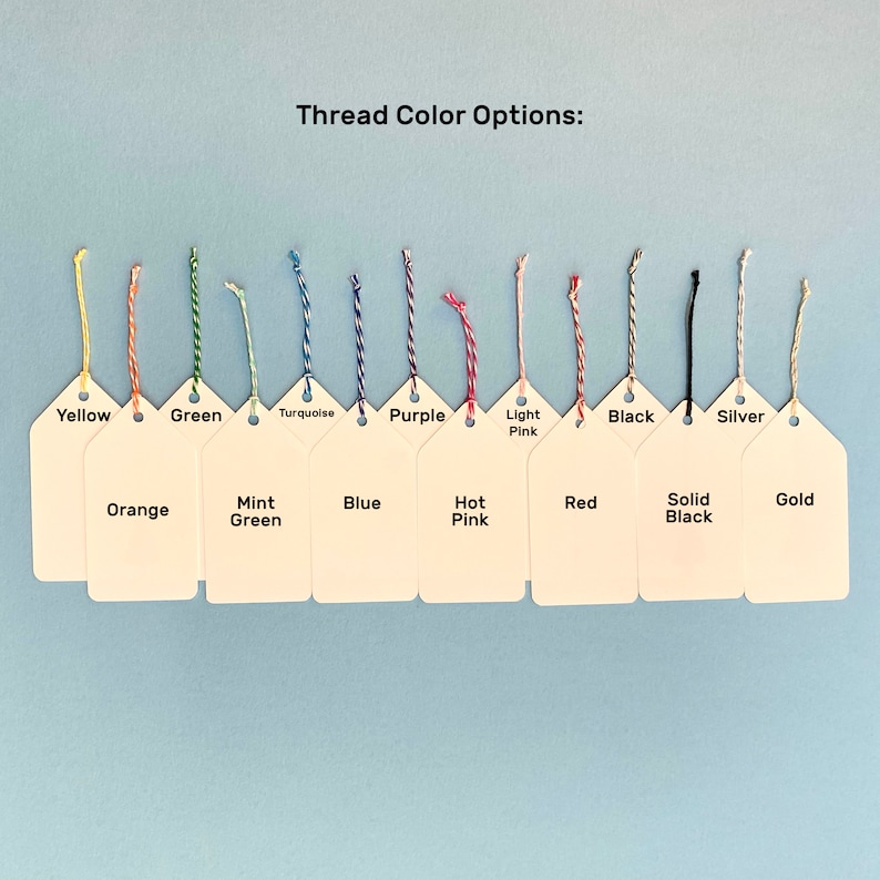 Custom Holiday Gift Tags With Thread Personalized Gift Tags - Etsy