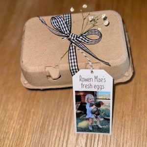 Personalized Photo Gift Tags With Thread - Customizable Gift Tags ...