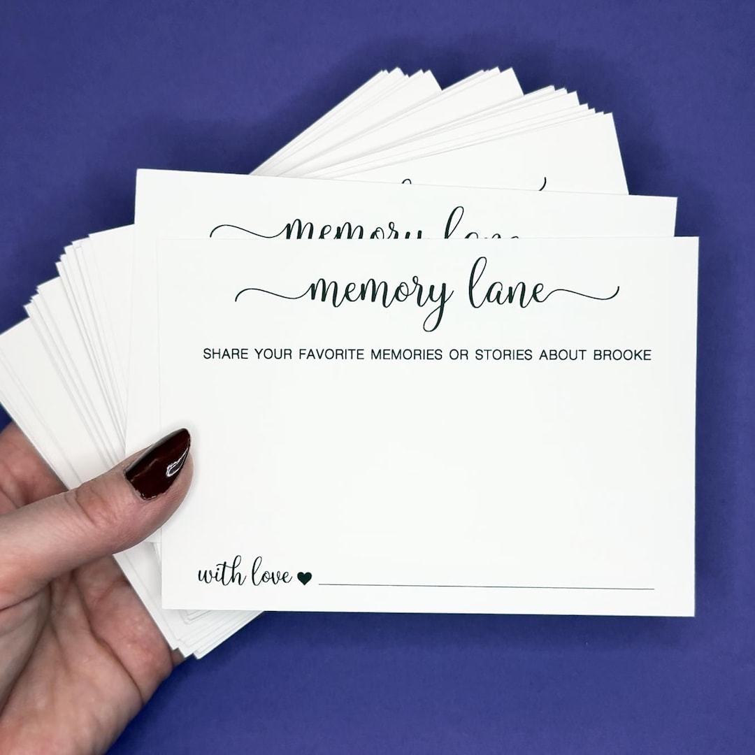 Memory Lane Cards - Advice & Wishes Cards - Wedding Words of Wisdom ...