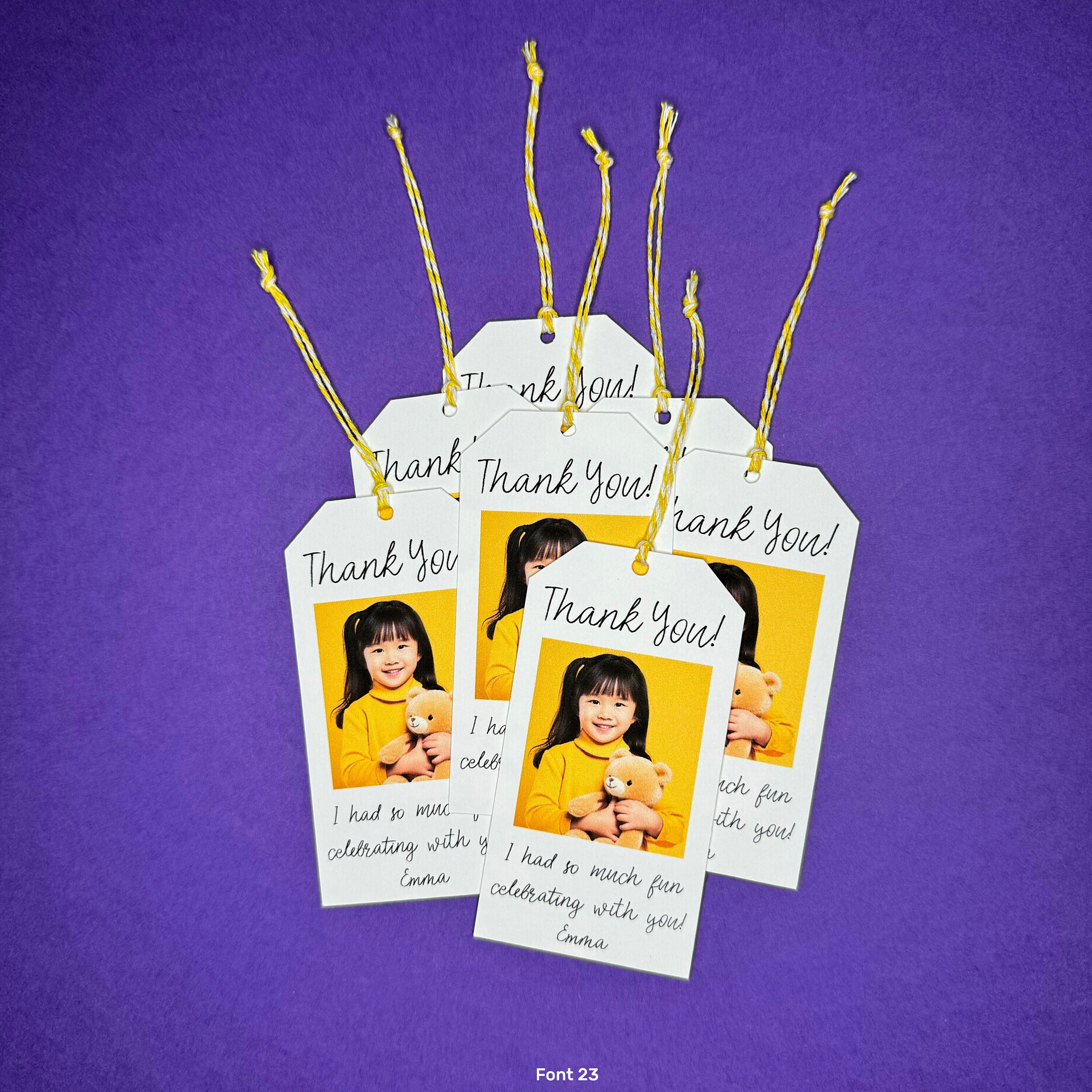 Personalized Photo Gift Tags With Thread - Customizable Gift Tags ...