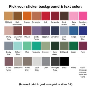 Custom Initials Stickers - Pick Your Color - Letter Stickers - Envelope ...