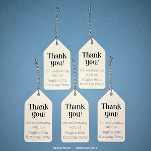 Custom Gift Tags With Thread - Personalized Gift Tags - Christmas Gift ...