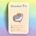 Cute Pet Rat Wooden Pin choice of 5 Colours Quirky Wood Pet - Etsy
