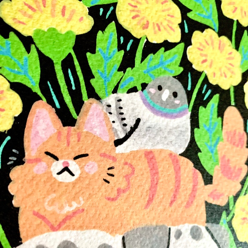 Animal Stack Set of 3 Art Print Illustration Cute - Etsy