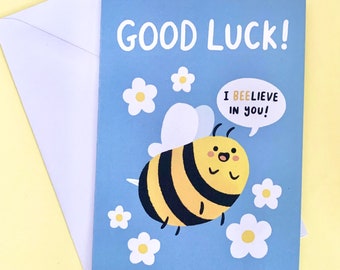 Bee Good Luck Card - Etsy