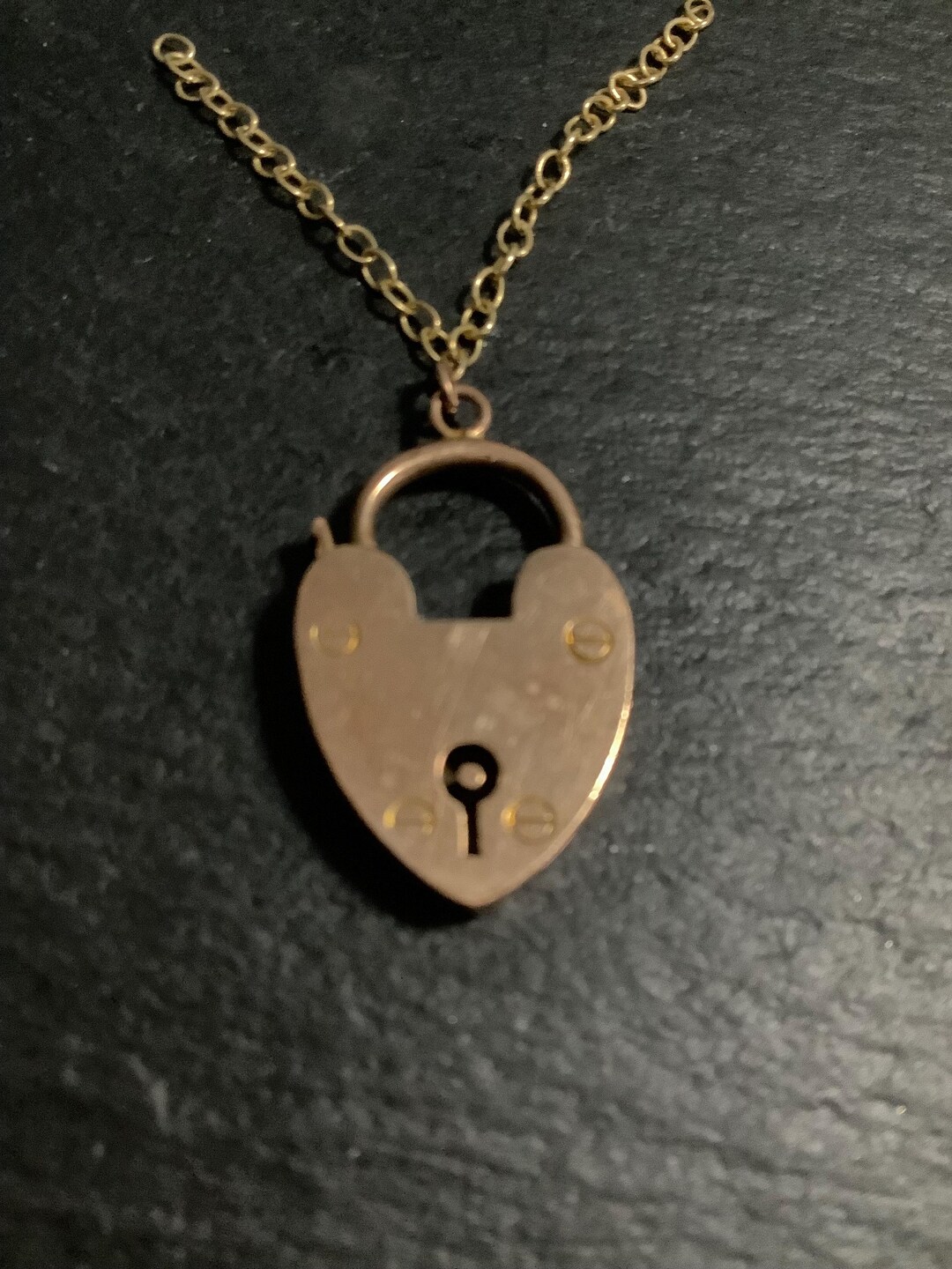 9ct Rose Gold Padlock Clasp – Edwardian – Thomas Hopwood T&H – Antique ...
