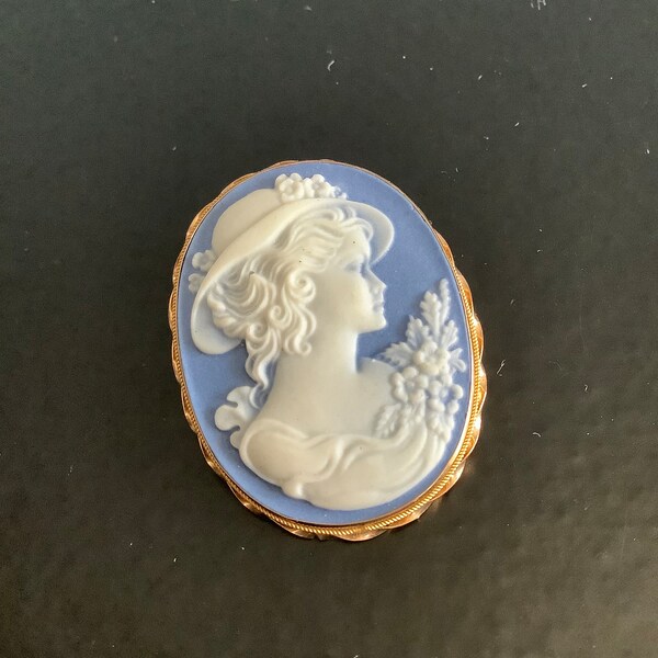 Blue Cameo - Etsy