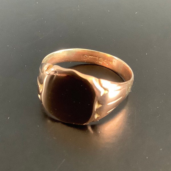 Antique Gold Signet Ring - Etsy