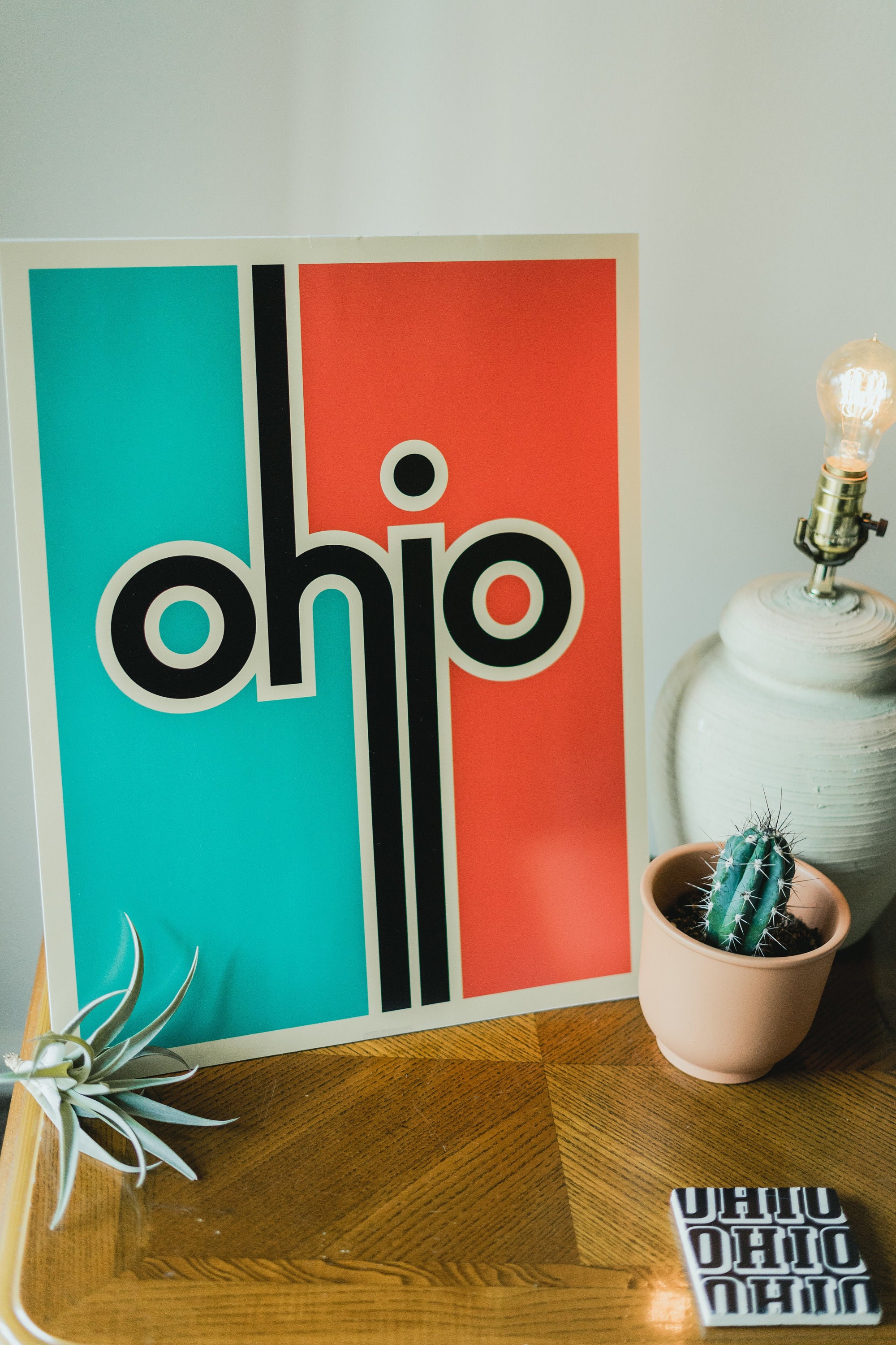 Ohio Retro Vintage Poster Print | Etsy