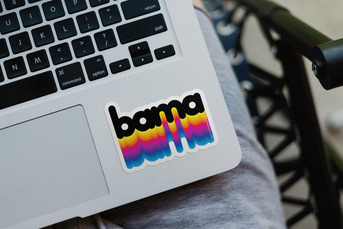 Rainbow Bama 3in Sticker: Laptop, Water Bottle, Bumper Sticker Travel ...