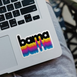 Rainbow Bama 3in Sticker: Laptop, Water Bottle, Bumper Sticker Travel ...