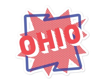 Made in Ohio Barcode Vinyl Decal Sticker - Etsy