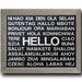 HELLO Languages POSTER PRINT Multiple Different Language Hallway and ...