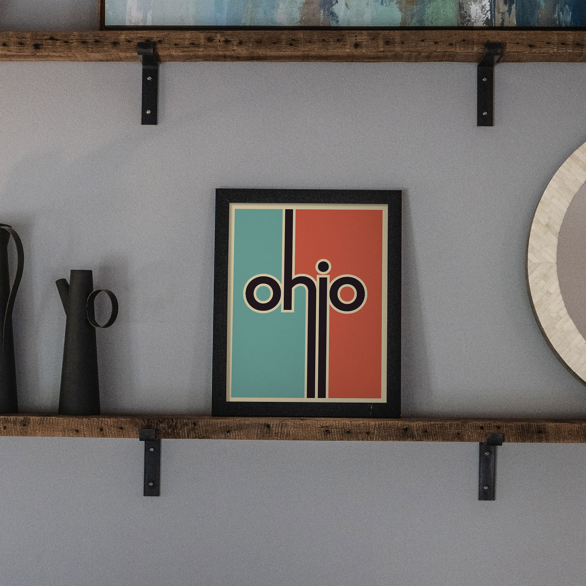 Ohio Retro Vintage Poster Print | Etsy