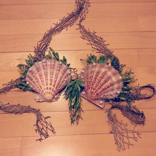 Custom Mermaid Seashell Bra Any Color MADE TO ORDER - Etsy