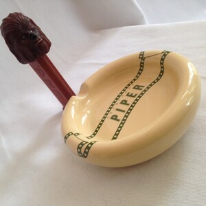 Heavy Ceramic Vintage Piper Champagne Film Reel Ashtray - Etsy
