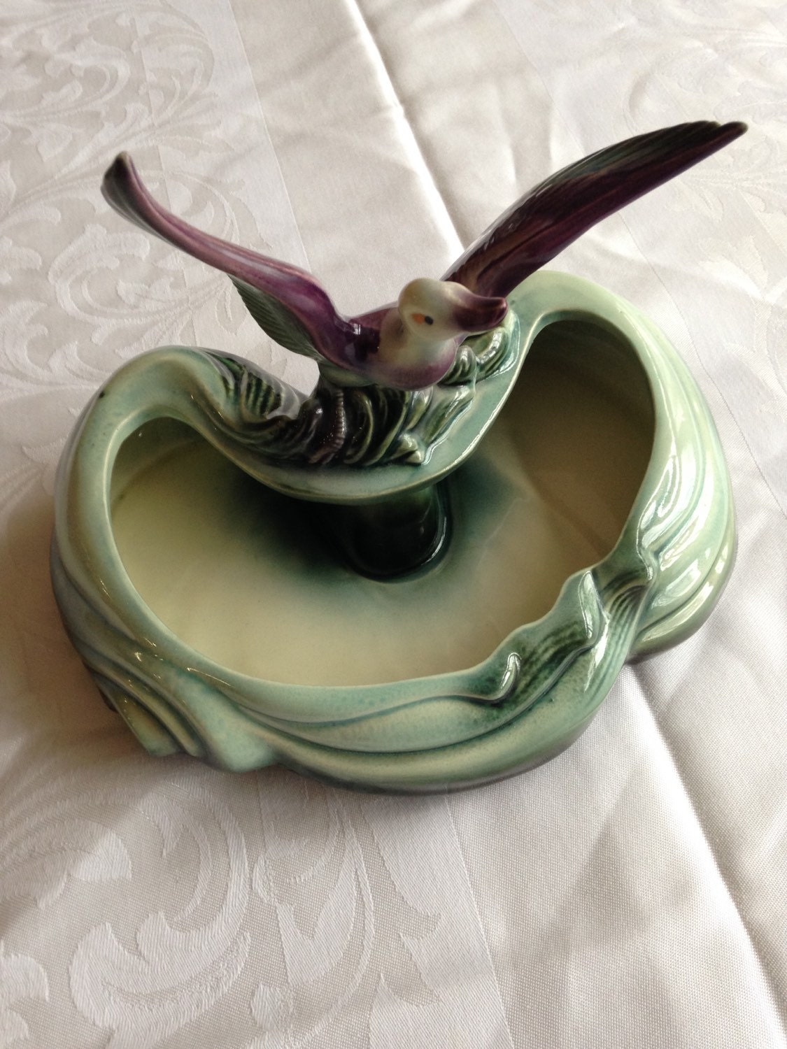 Vintage Duck Planter Hull Pottery #104 Purple and Green - Etsy
