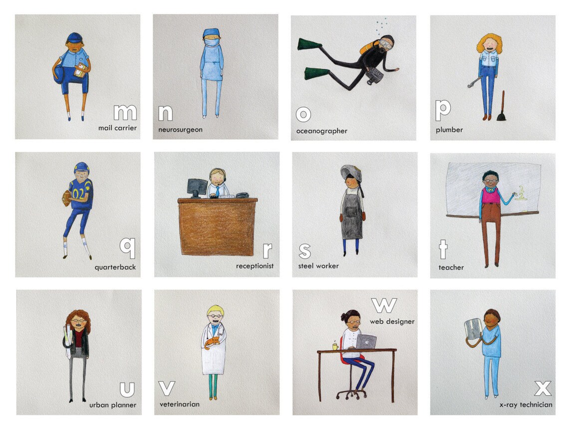 People You May Meet Abcs. Multicultural ABC Poster. Nursery - Etsy