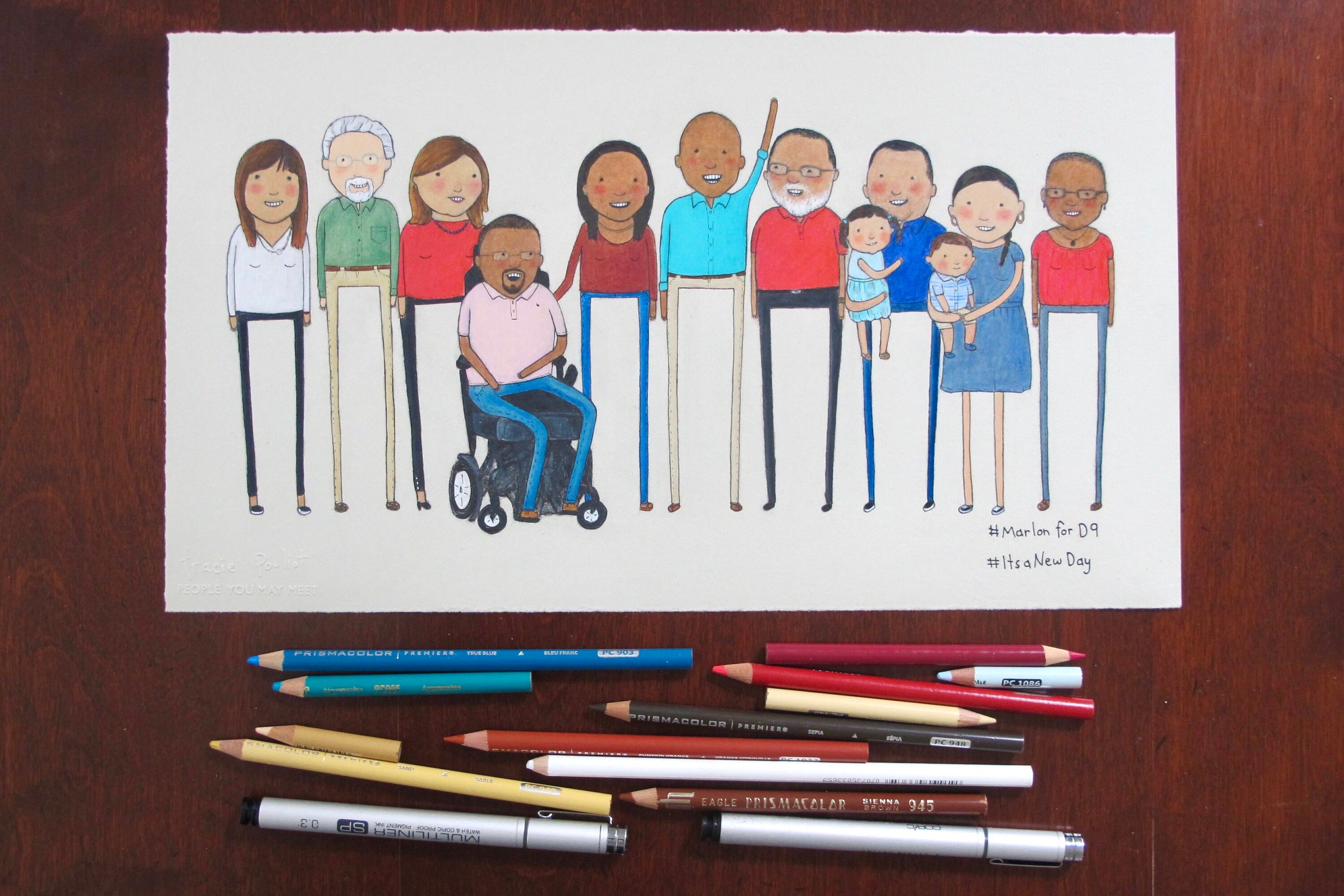 BIG Group Portrait by Tracie Pouliot | Custom Portrait Illustration ...