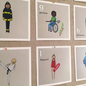 People You May Meet Abcs. Multicultural ABC Poster. Nursery Art. Baby ...