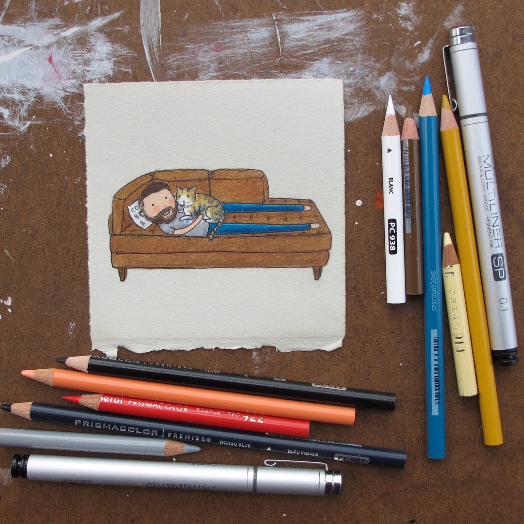 MINI PORTRAIT! Hand-drawn Gift Birthday, Graduation, Wedding ...