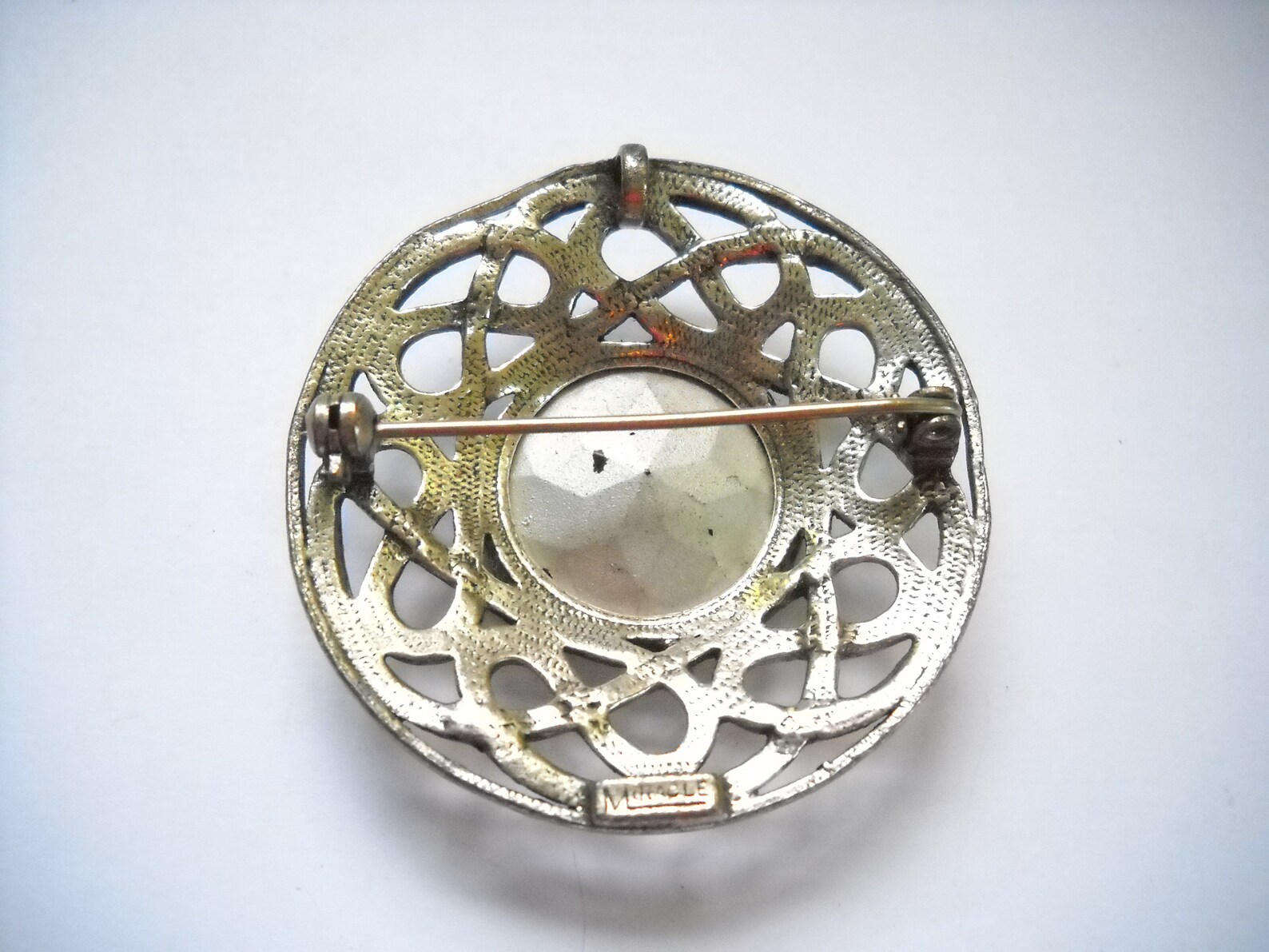 Vintage Miracle Brooch Pendant Snake Serpent Large Ruby Red - Etsy