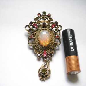 Vintage Sarah Coventry Brooch Pendant Contessa Crown Dangle Shield ...