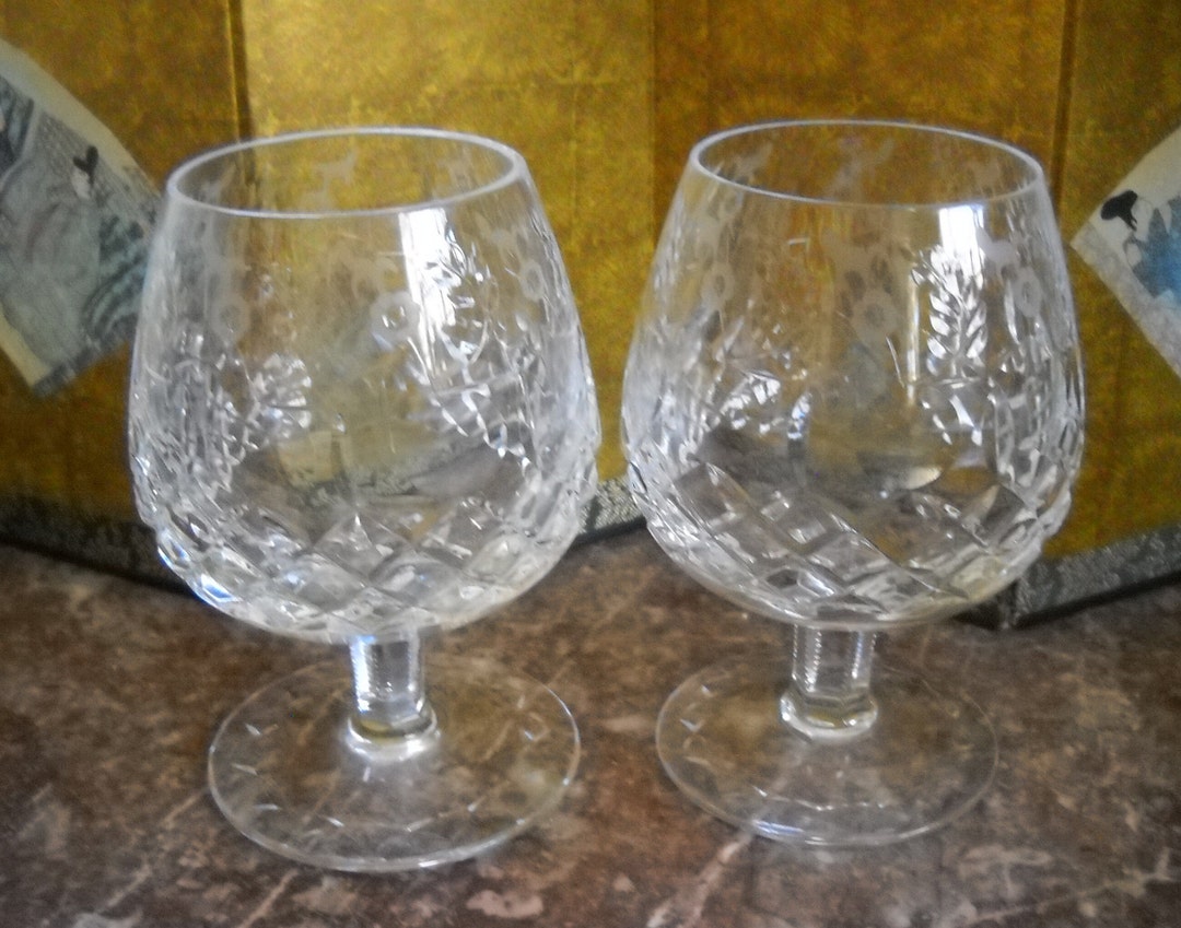Vintage Crystal Stemware Rogaska Gallia Crystal Glasses 2 Barware ...