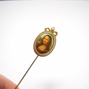 Sarah Coventry Mona Lisa Stick Pin Coat Pin Hat Pin Scarf Pin Art Lover ...