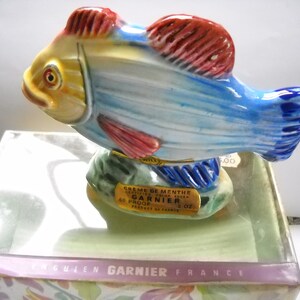 Vintage Garnier France Decanter Fish Crème De Menthe Made in Italy Wile ...