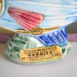 Vintage Garnier France Decanter Fish Crème De Menthe Made in Italy Wile ...