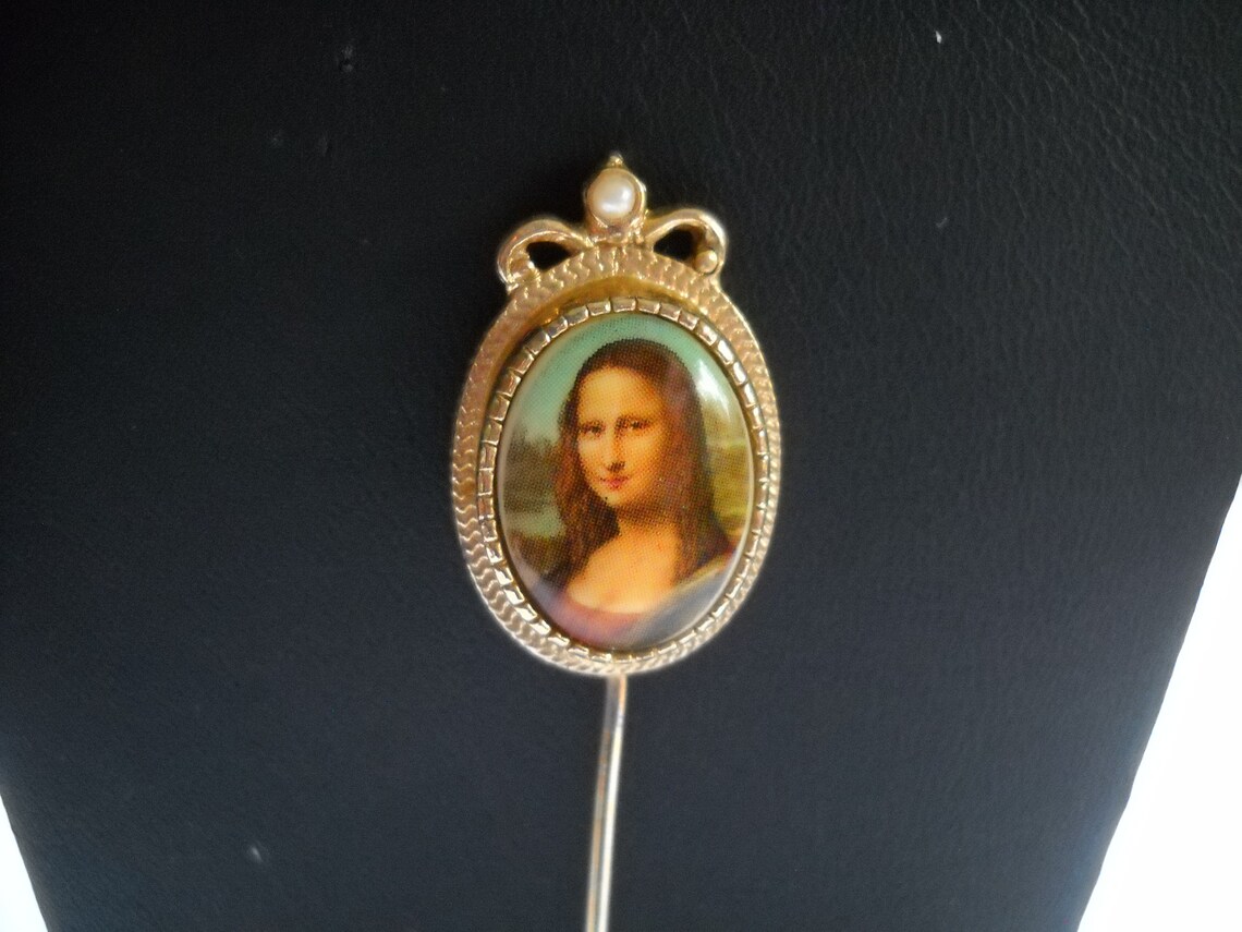 Sarah Coventry Mona Lisa Stick Pin Coat Pin Hat Pin Scarf Pin - Etsy