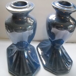 Vintage Candlestick Pair Cowan Pottery Candlesticks Art Pottery ...