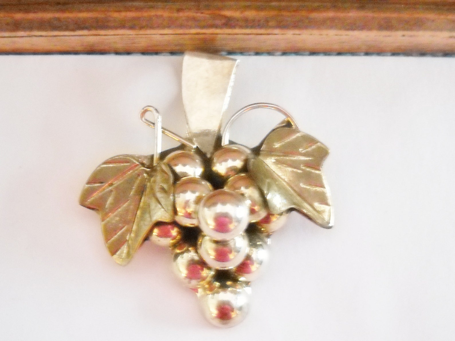 Grape Cluster Brooch Pendant 925 Mexico CAS Sterling Silver Vintage ...