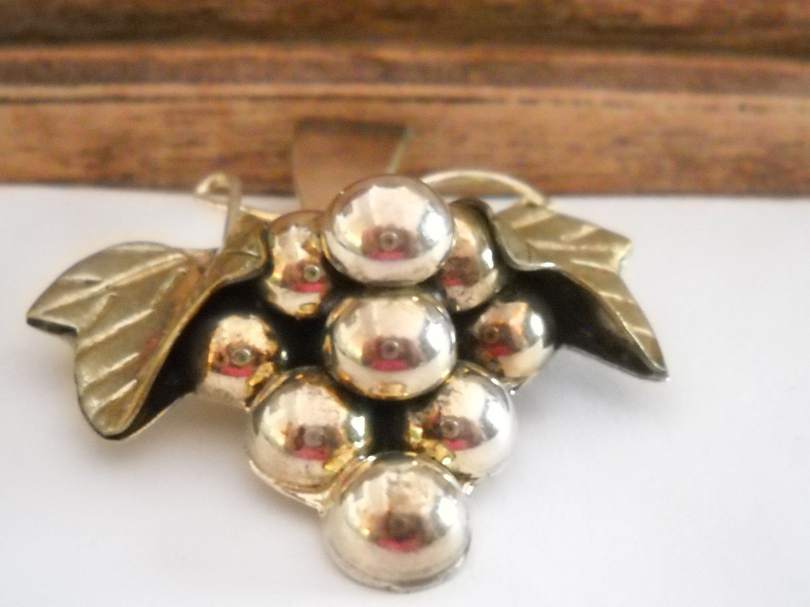 Grape Cluster Brooch Pendant 925 Mexico CAS Sterling Silver - Etsy