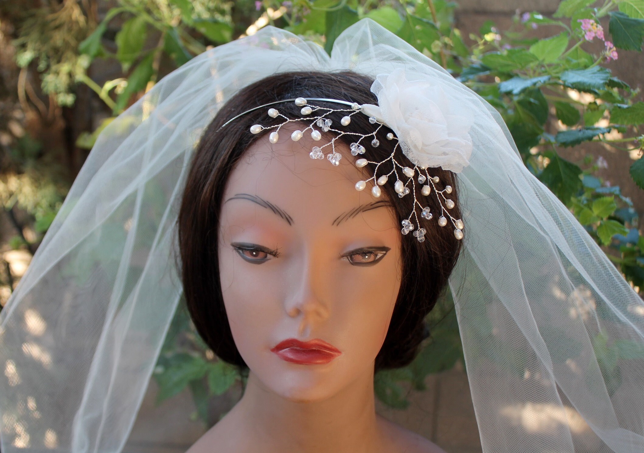 Bridal Tiara Wedding Headband Wedding Hair Piece Wedding Etsy