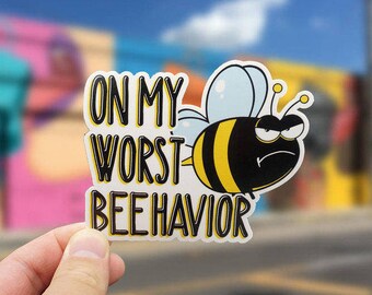 Bee sticker | Etsy