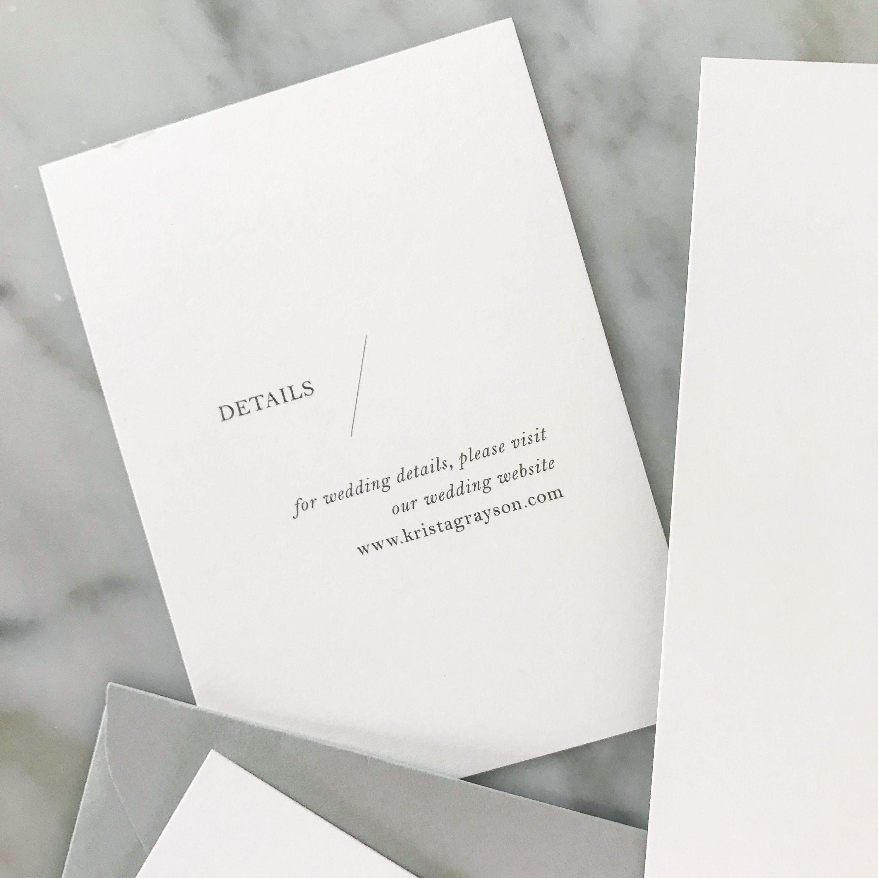 Simple Modern Wedding Invitation Suite Modern Invites | Etsy