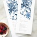 China Pattern Wedding Menu - Etsy